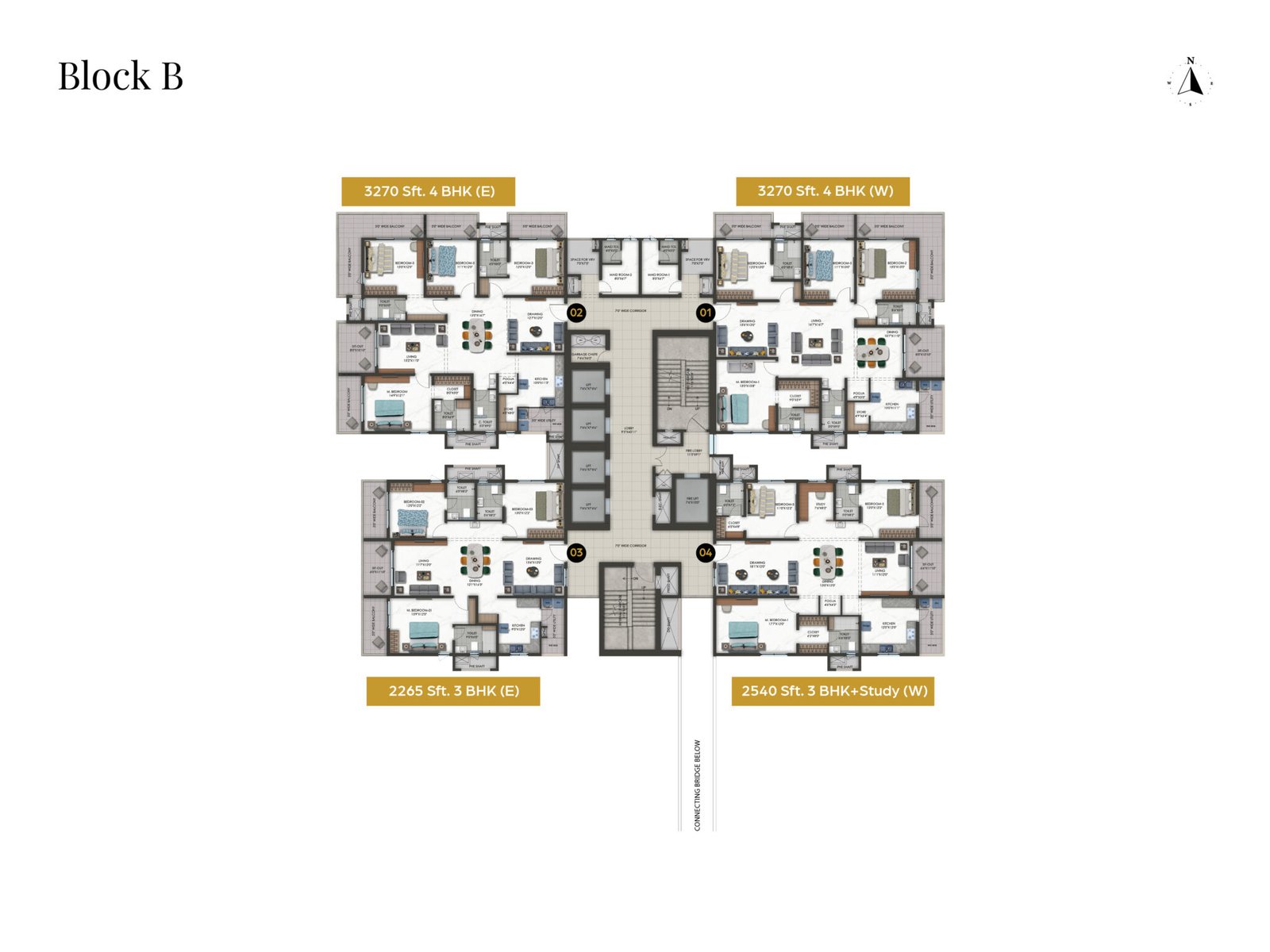 Hallmark Altus - Ultra Premium 3 & 4 BHKs at Kondapur